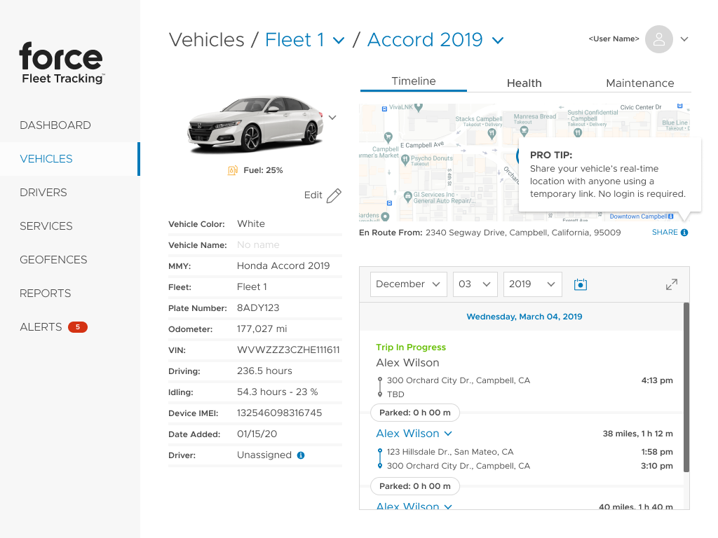 Can I share location links manually? – Force Fleet Tracking