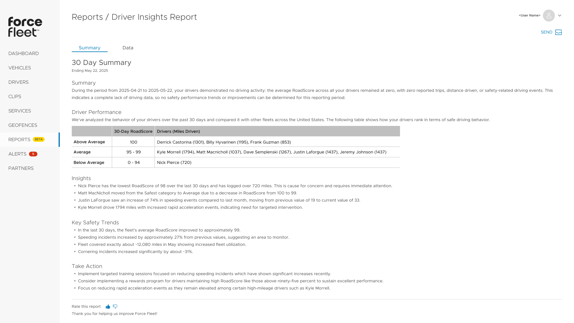 How to generate and manage reports – Force Fleet Tracking